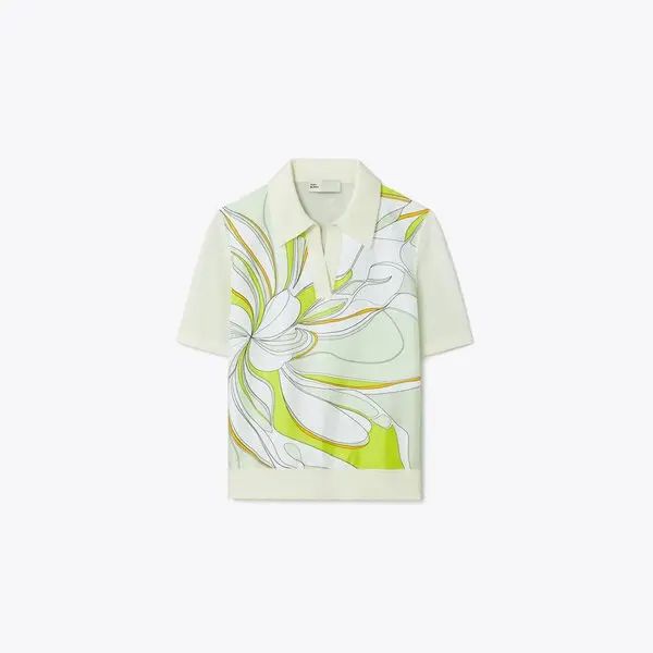 TORY BURCH♡MIXカラーシャツ Tory Burch Floral silk shirt Tory Burch